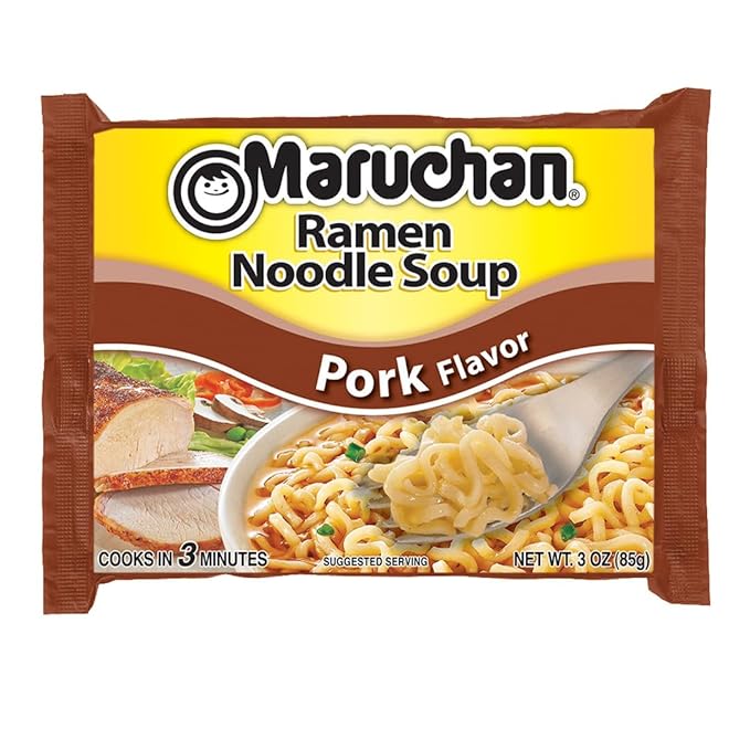 Maruchan Ramen Noodle Soup Pork Flavor - 3 oz. – kay goods.